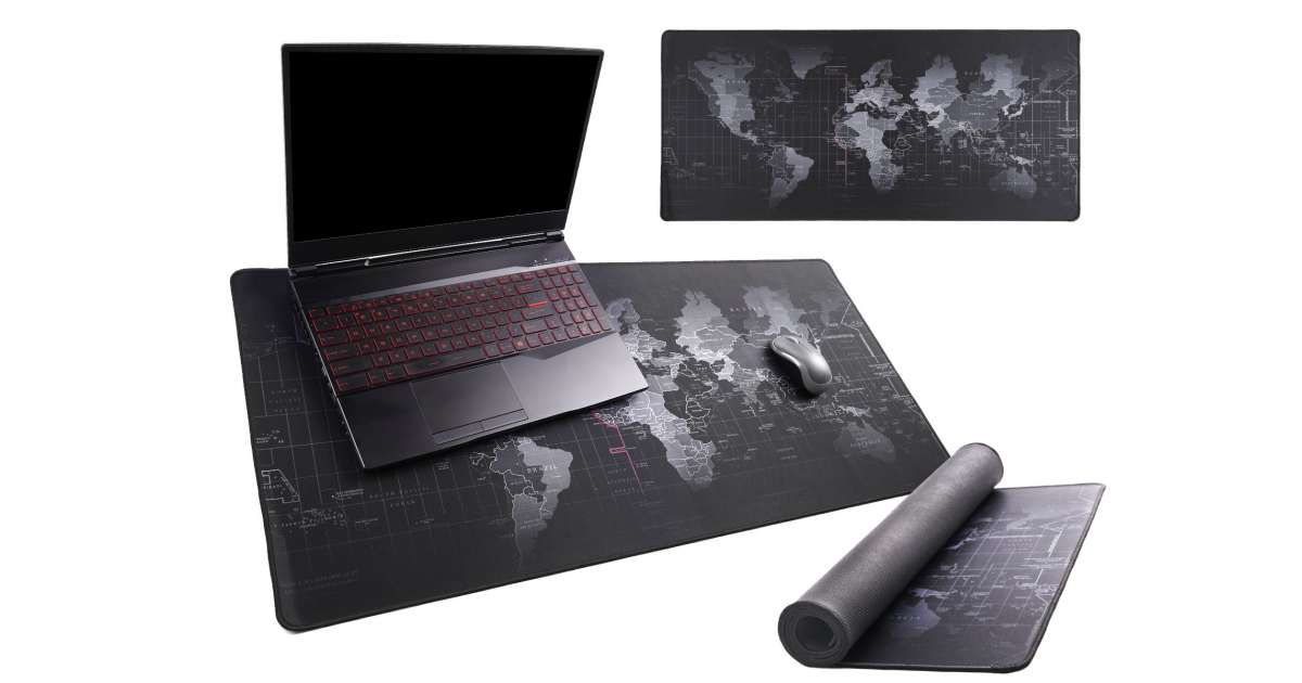 Desk pad world map 40x90cm - Ikonka - Hurtownia Internetowa