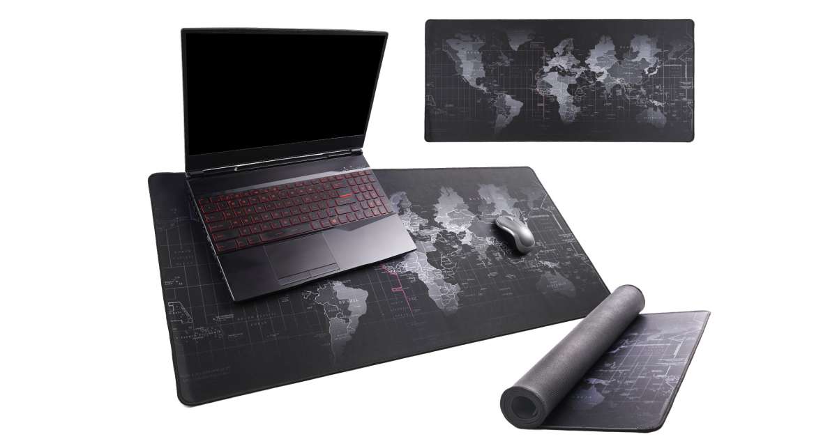 Podkładka pod mysz na biurko mata mapa świata 40x90cm - hurt ...