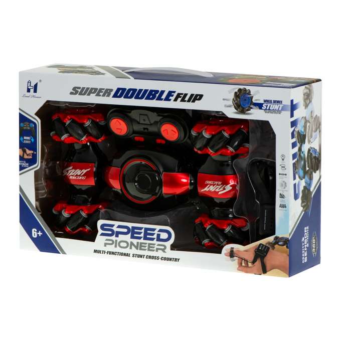 RC Speed Pioneer Stunt Car 360 red. - Ikonka - Hurtownia Internetowa