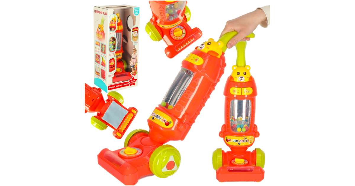 Vacuum cleaner for children interactive with sound raspberry 46cm ...
