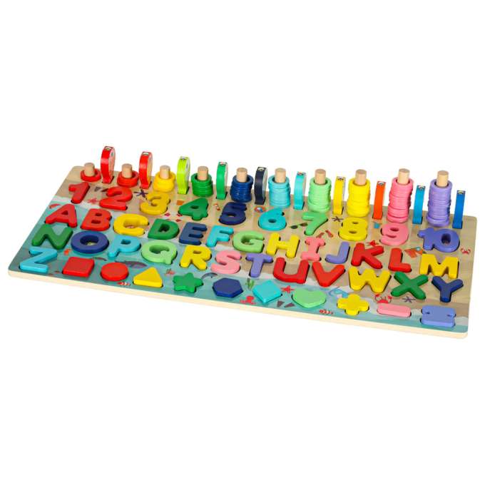 Wooden counting rod fish fishing alphabet numbers - Ikonka - Hurtownia ...