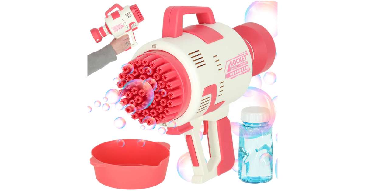 Soap bubble machine and accessories (soap bubble solution). Wholesale Ikonka.