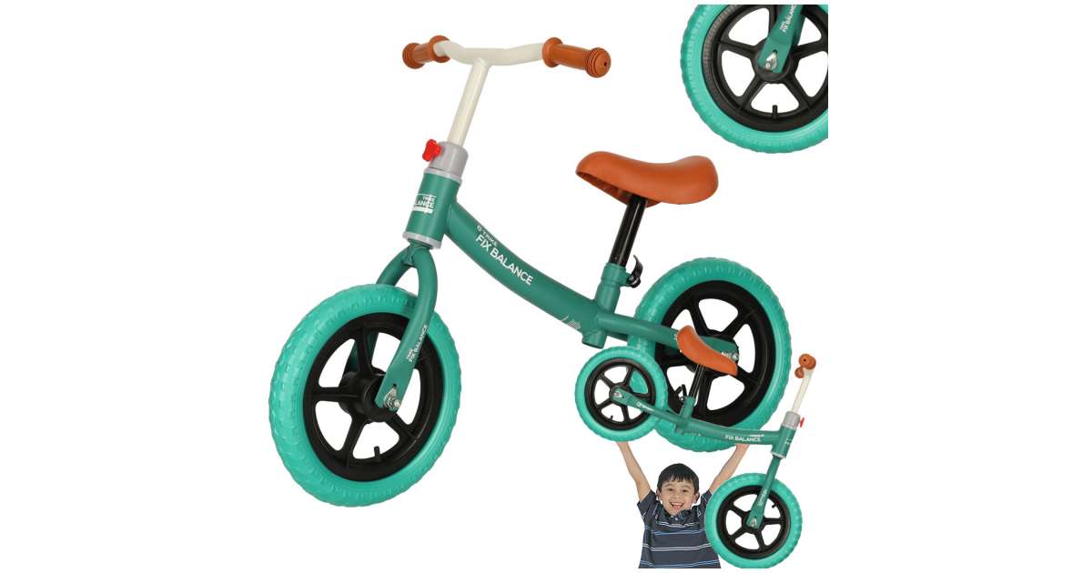 Balance bike Trike Fix Balance turquoise - Ikonka - Hurtownia Internetowa