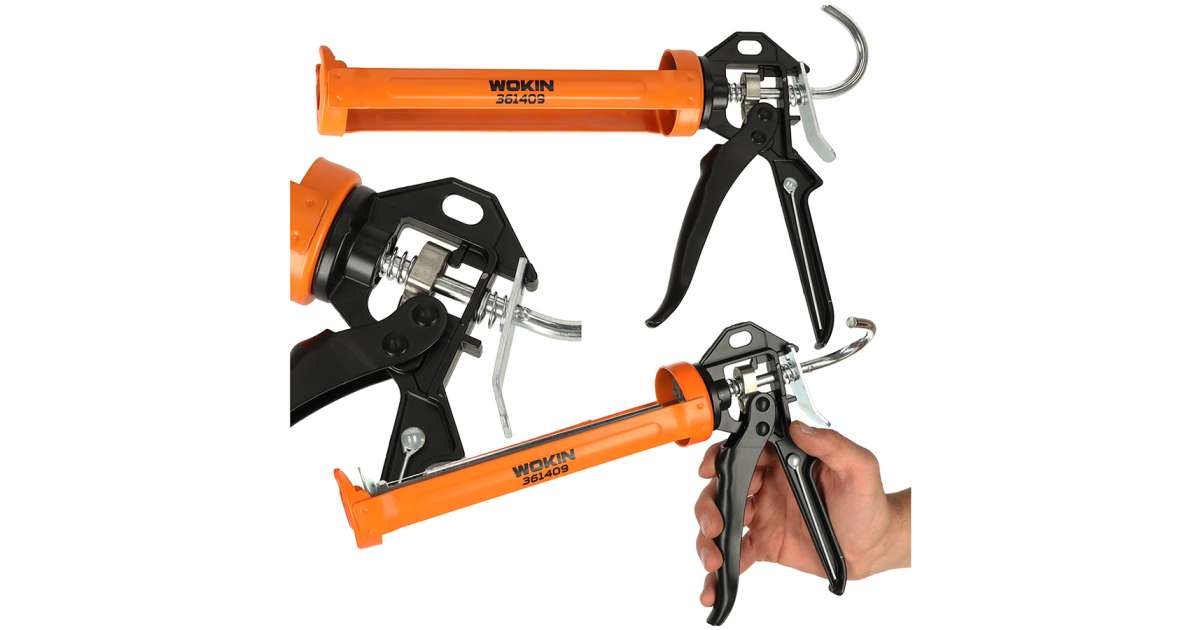 Squeeze gun for silicone cartridge masses - Ikonka - Hurtownia Internetowa