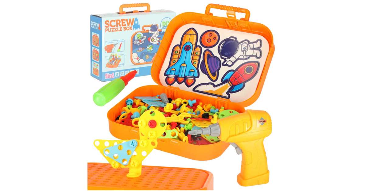 Building blocks in a suitcase space. Wholesale, import. Wholesaler Ikonka.