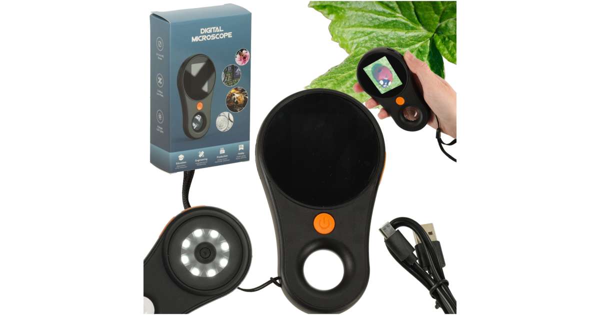 Digital microscope magnifier magnification 500x 2Mpx - Ikonka ...