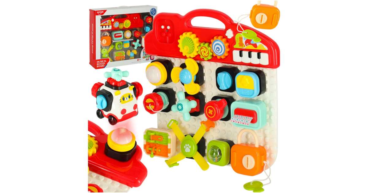 Manipulative board interactive sensor toy - Ikonka - Hurtownia Internetowa