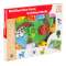 Wooden blocks for threading board board board farm animals - Ikonka ...