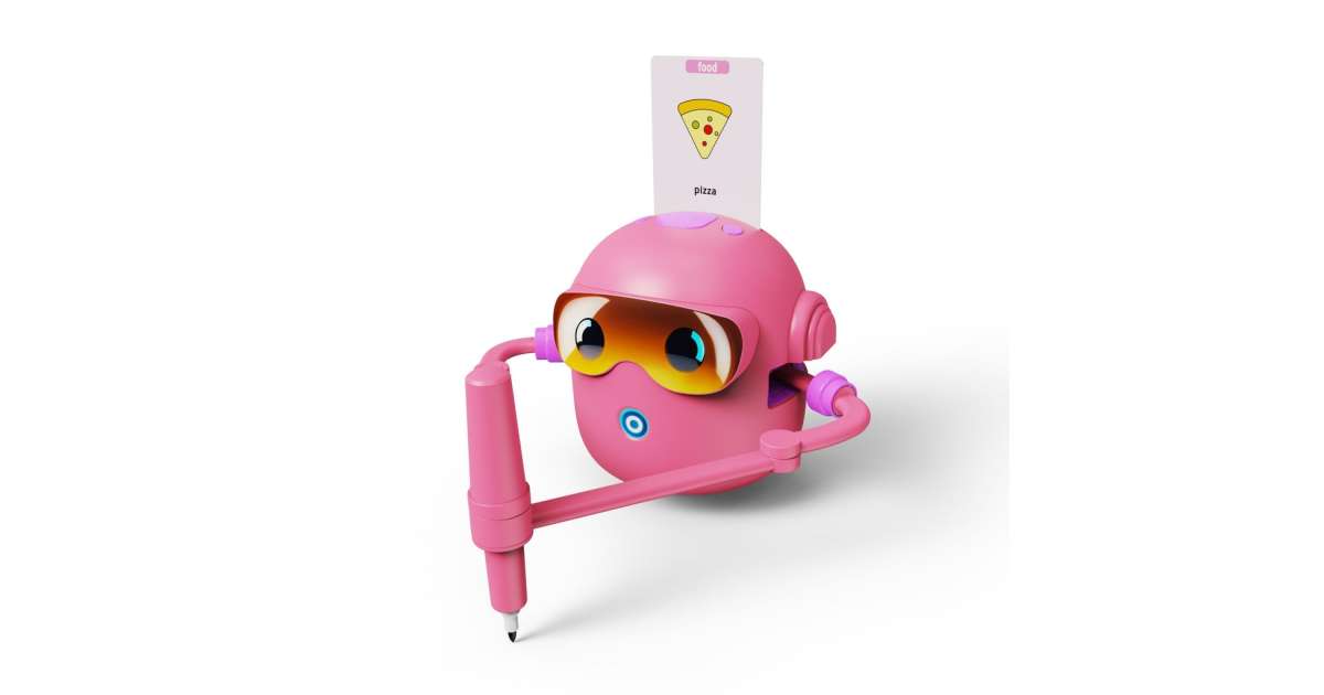 Interactive educational robot toy learning to draw fisks markers pink ...