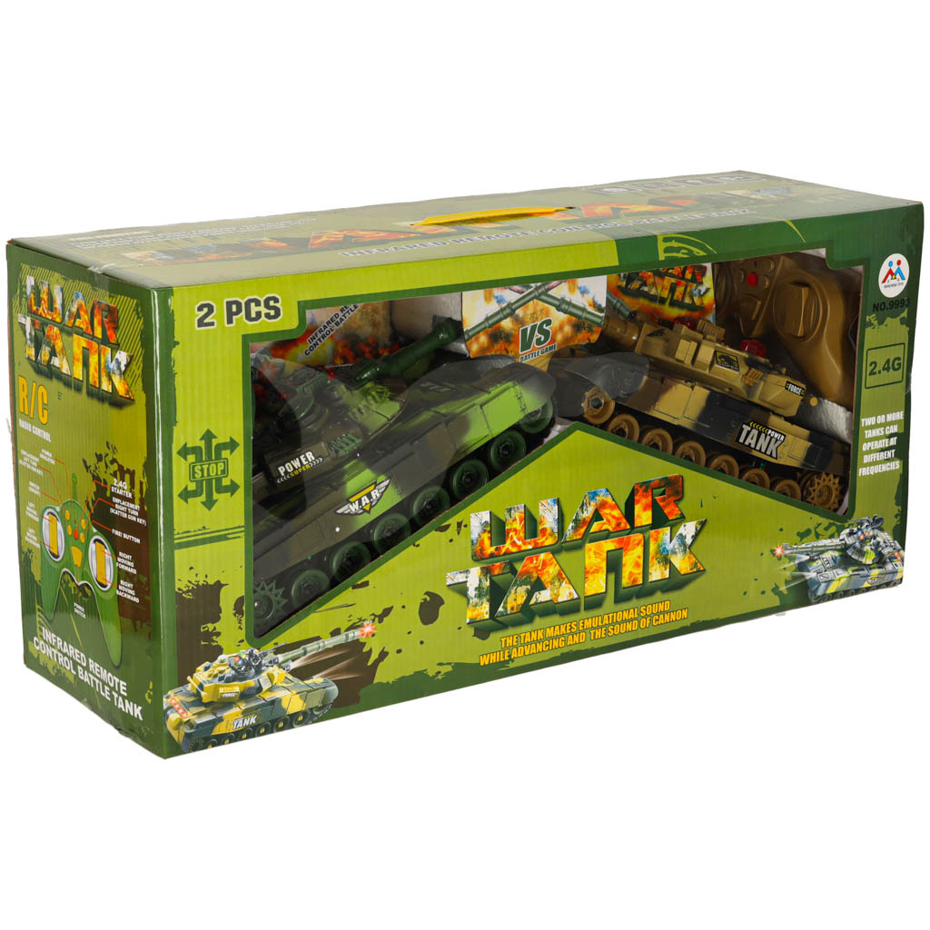 RC Remote-Controlled Tanks, Remote-Controlled by a Pilot - Ikonka Wholesale