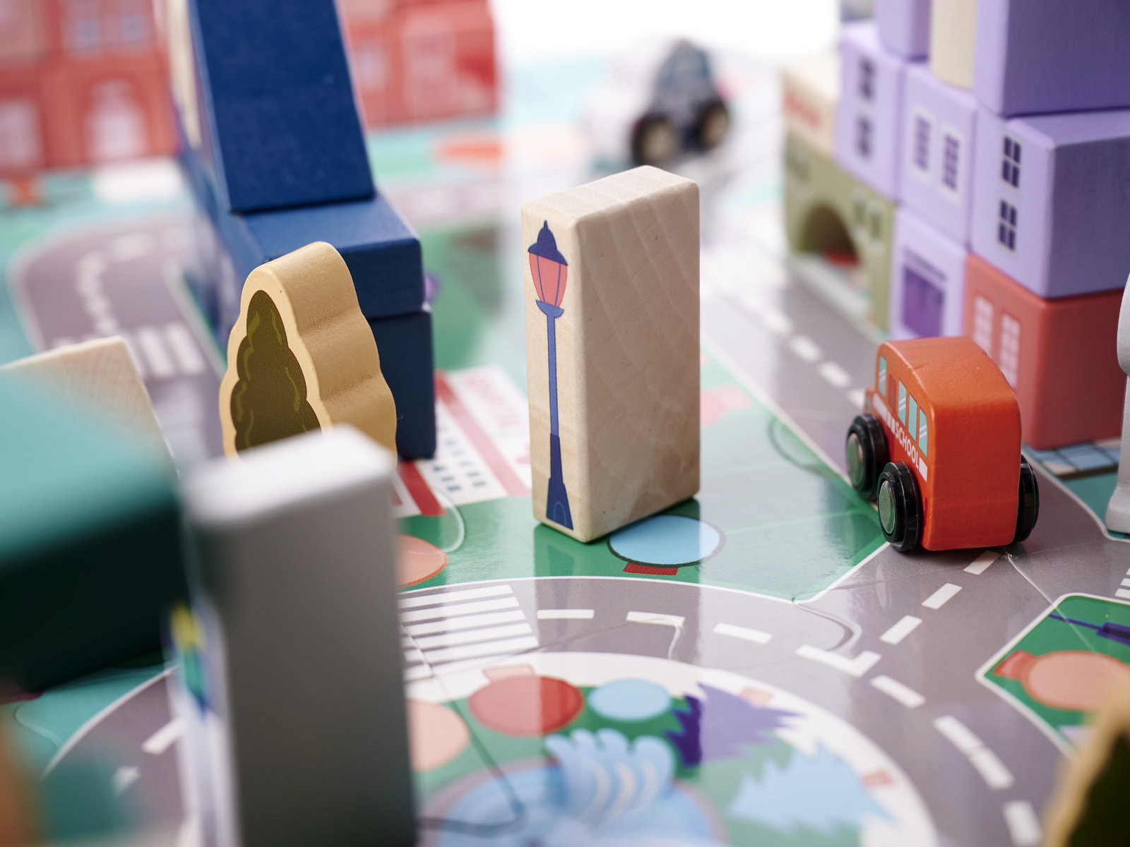 Wooden Building Blocks for Children - Ikonka Wholesale