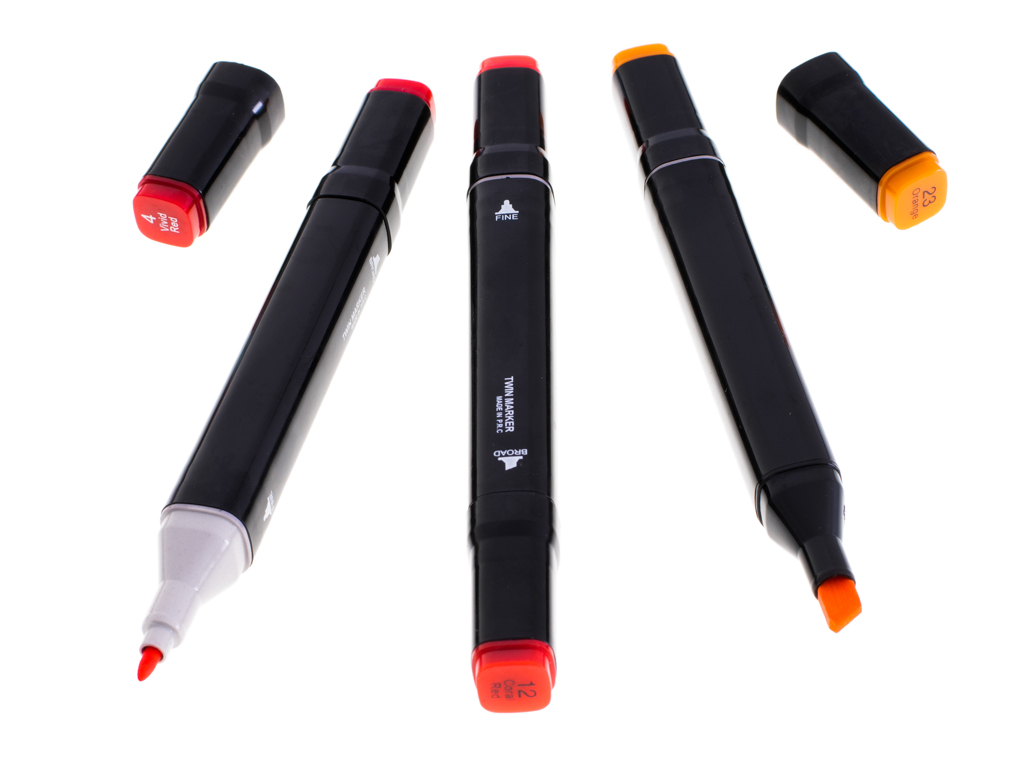 Double-sided alcohol markers in case 168 pieces - Ikonka - Hurtownia ...