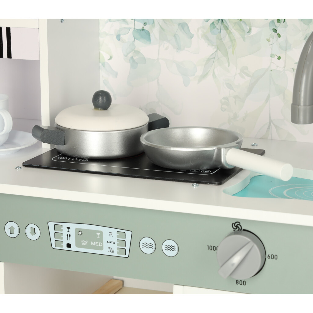 Wooden kitchen MDF LULILO Saliko with espresso machine - Ikonka ...