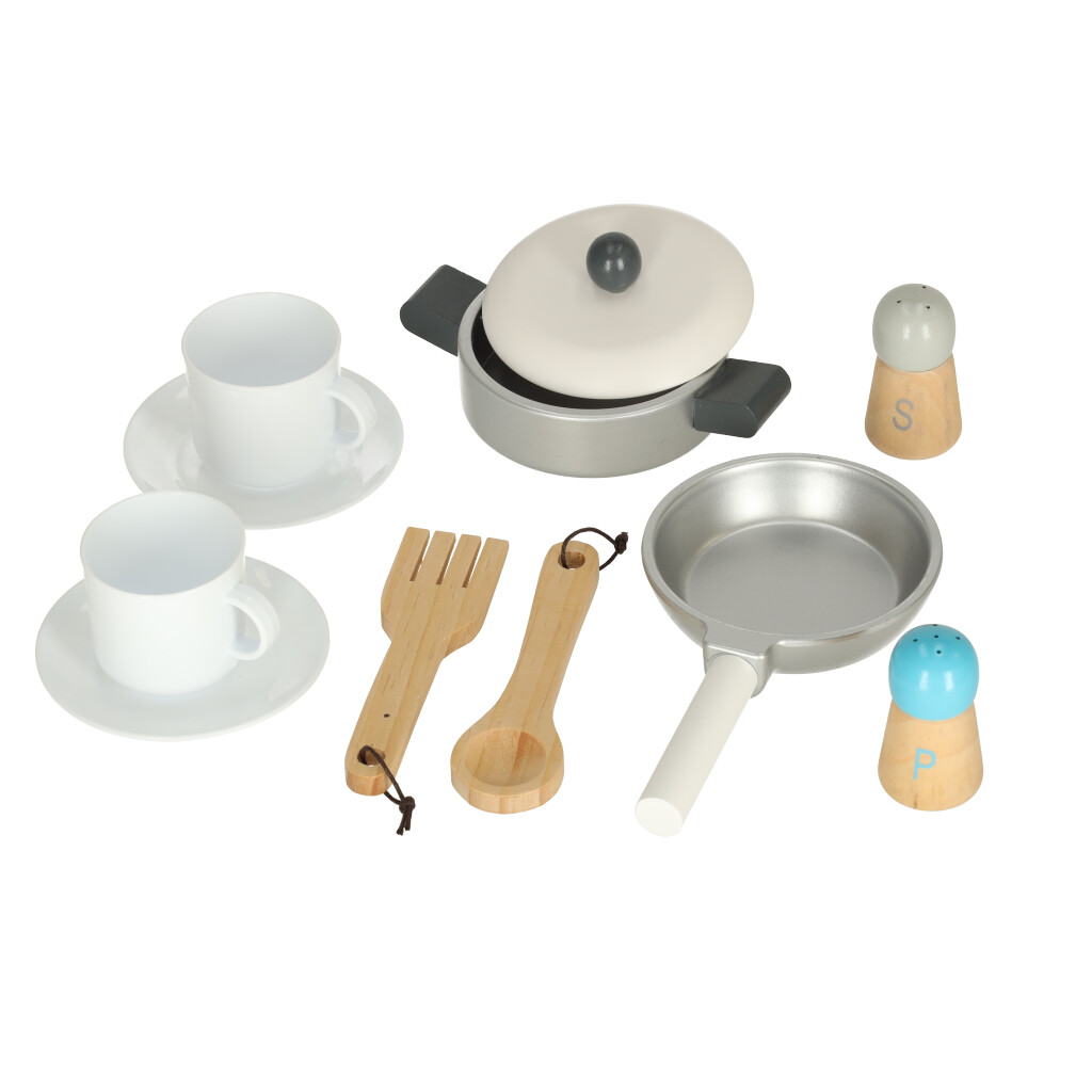 Wooden kitchen MDF LULILO Saliko with espresso machine - Ikonka ...