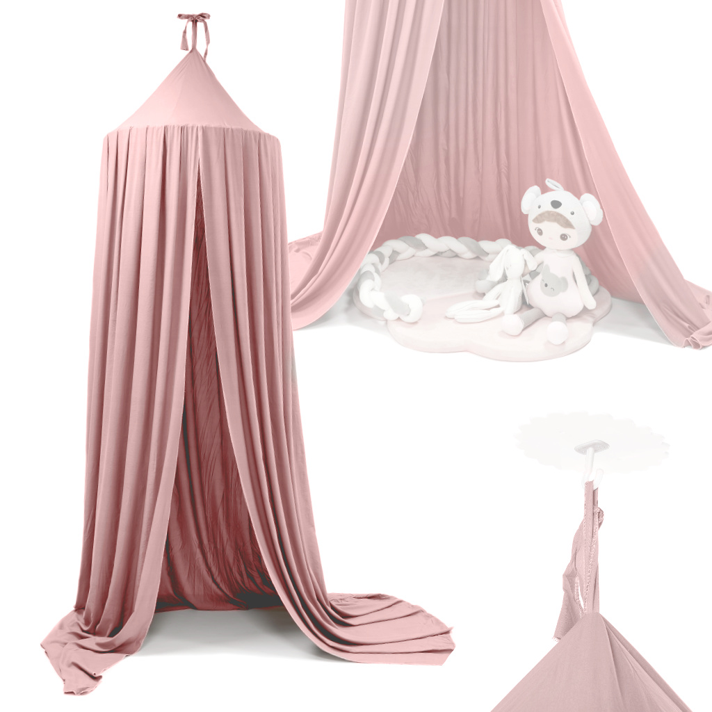 Hanging canopy bed baldachin light pink. Wholesale, import. Wholesaler ...