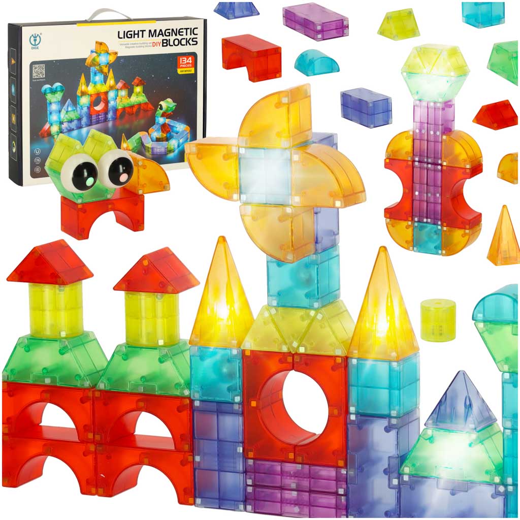 Magnetic Building Blocks for Children - Ikonka Wholesale